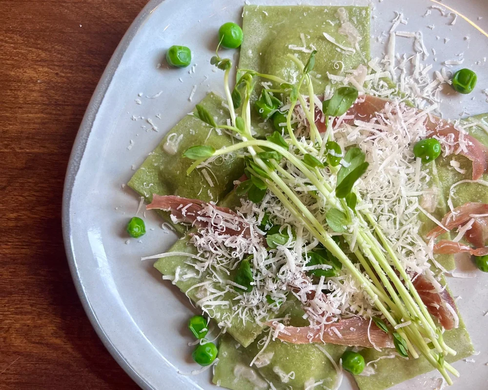 Spring Pea Ravioli with Lemon Beurre Blanc — Antisana Seed Company