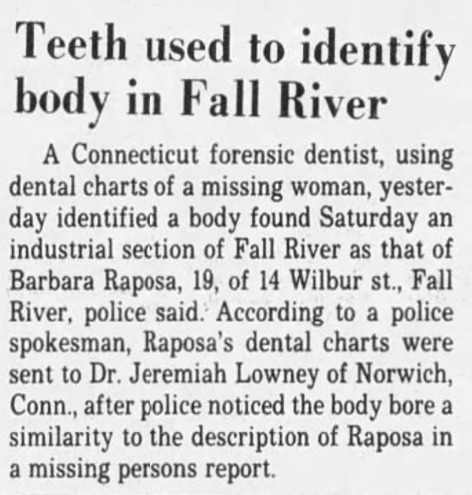 The Fall River “Cult” Murders | Doreen Levesque, Barbara Raposa ...