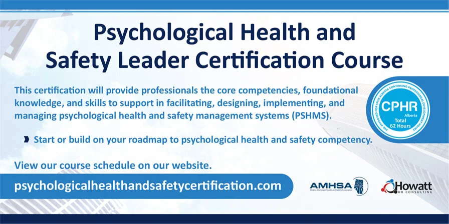 Psychological Health & Safety Facilitator’s Certificate Program ...
