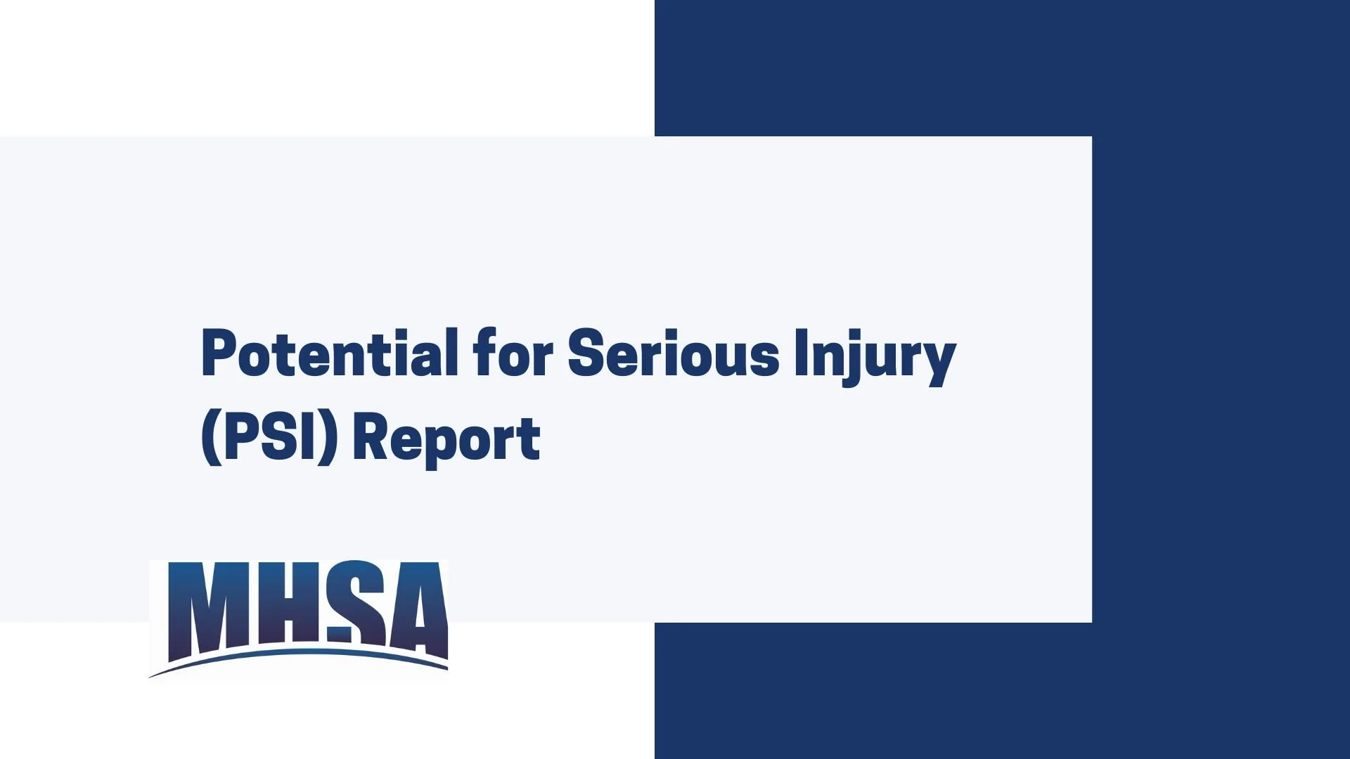 Potentially Serious Incidents in Manufacturing