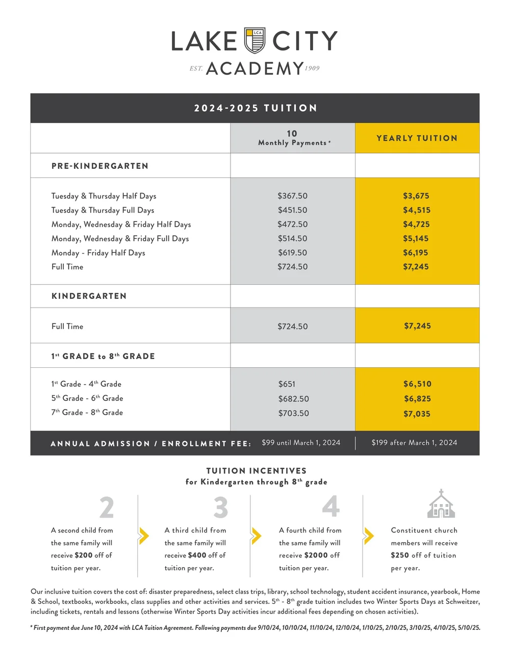 Tuition & Fees — Lake City Academy