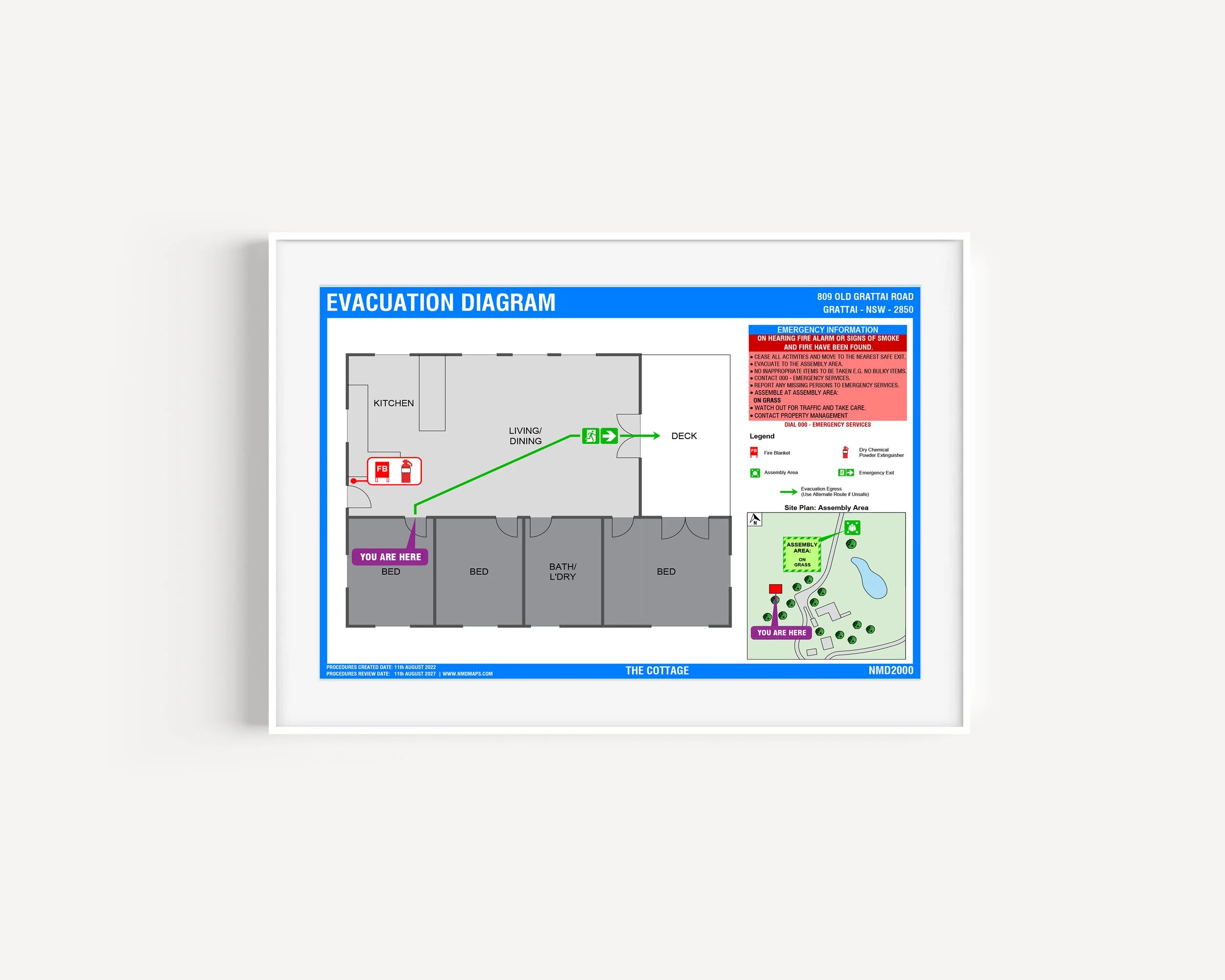 Evacuation Diagrams — NMDmaps