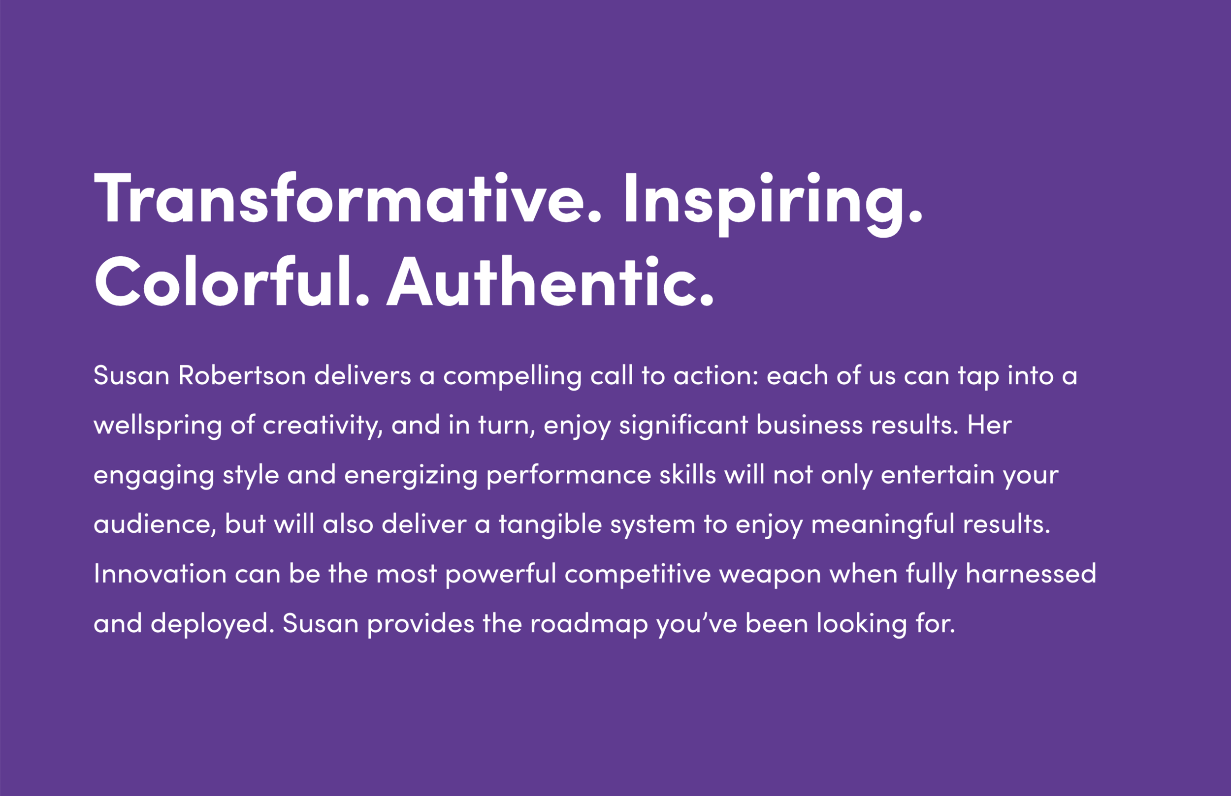 Susan Robertson: Innovation Keynote Speaker