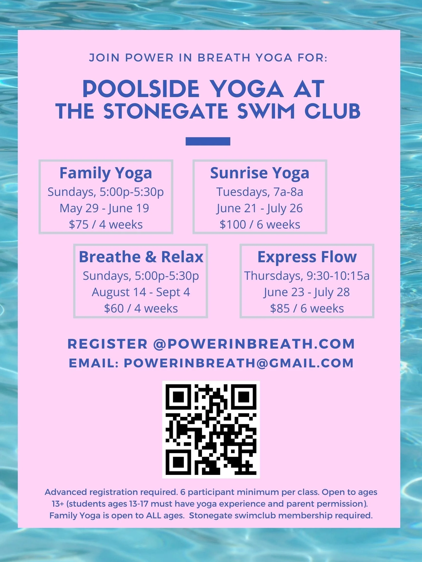 Yoga at the Pool — Stonegate Swim Club