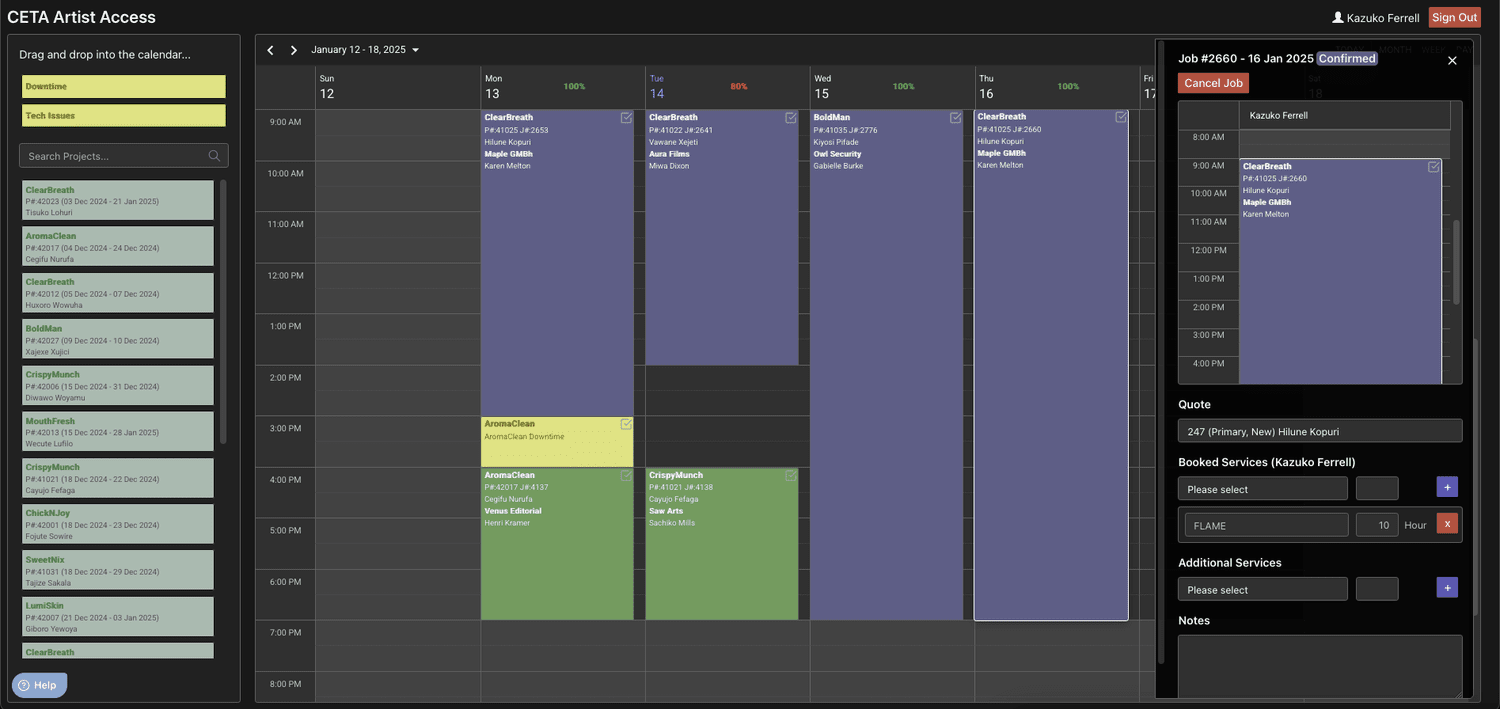 CETA Software—Introducing Artist Access
