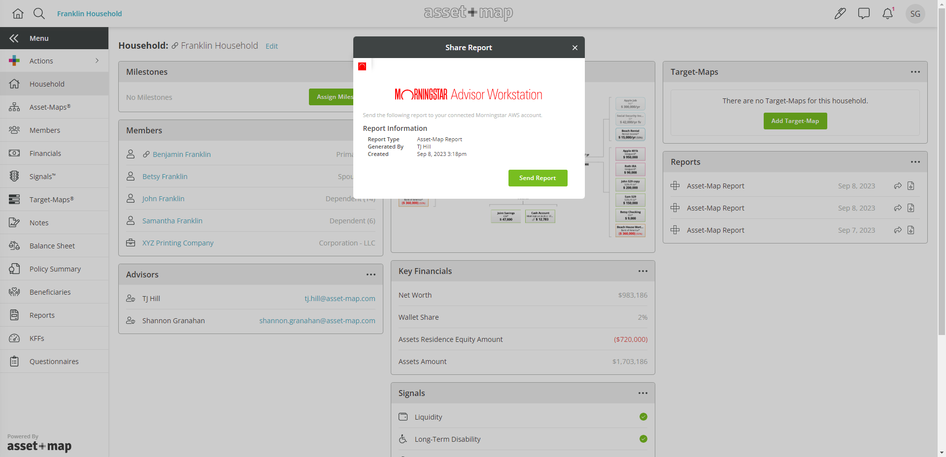 Morningstar AWS Integration — Asset-Map