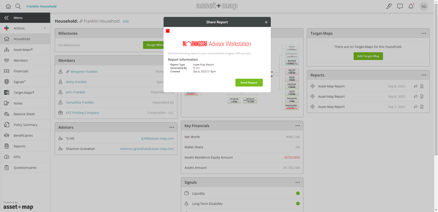 Morningstar AWS Integration — Asset-Map