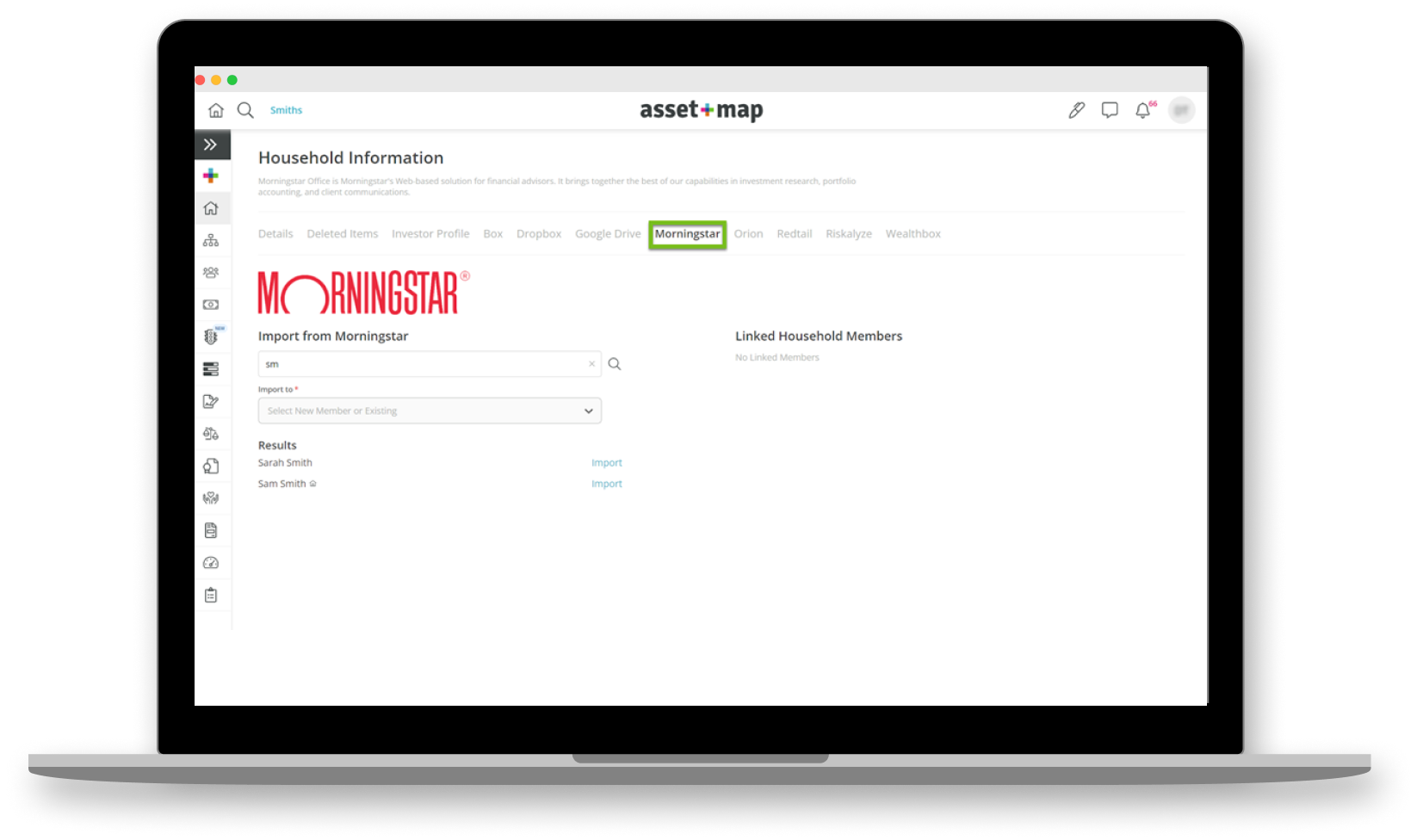 Morningstar Office Integration — Asset-Map