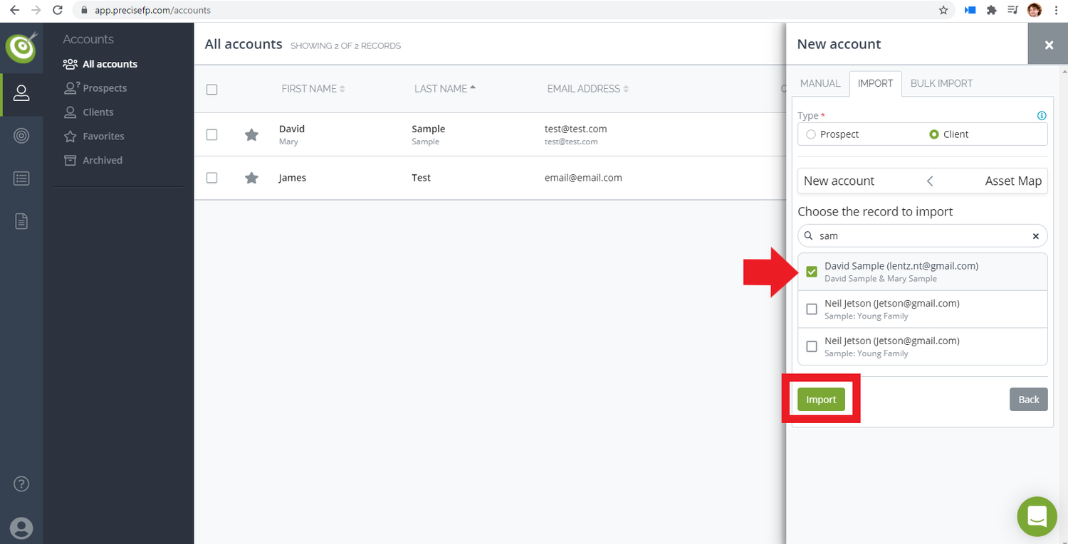 PreciseFP Integration — Asset-Map