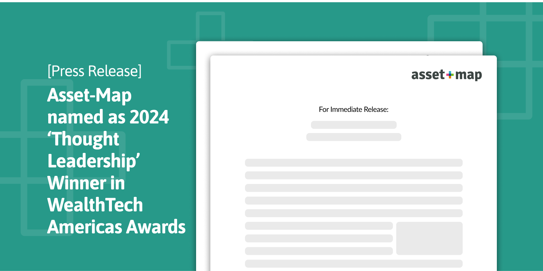 Asset-Map named as 2024 ‘Thought Leadership’ Winner in WealthTech ...