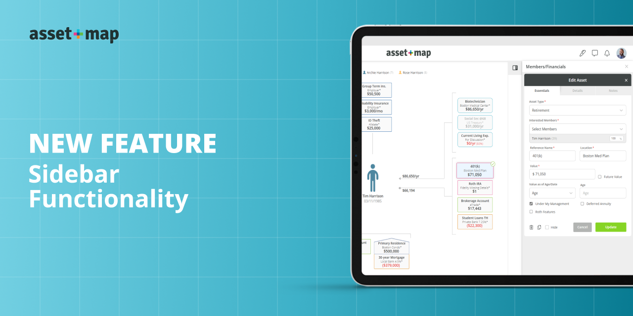 Product Update: Sidebar — Asset-Map