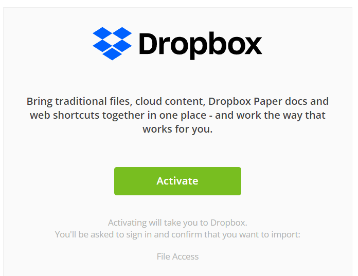 Dropbox Integration — Asset-Map