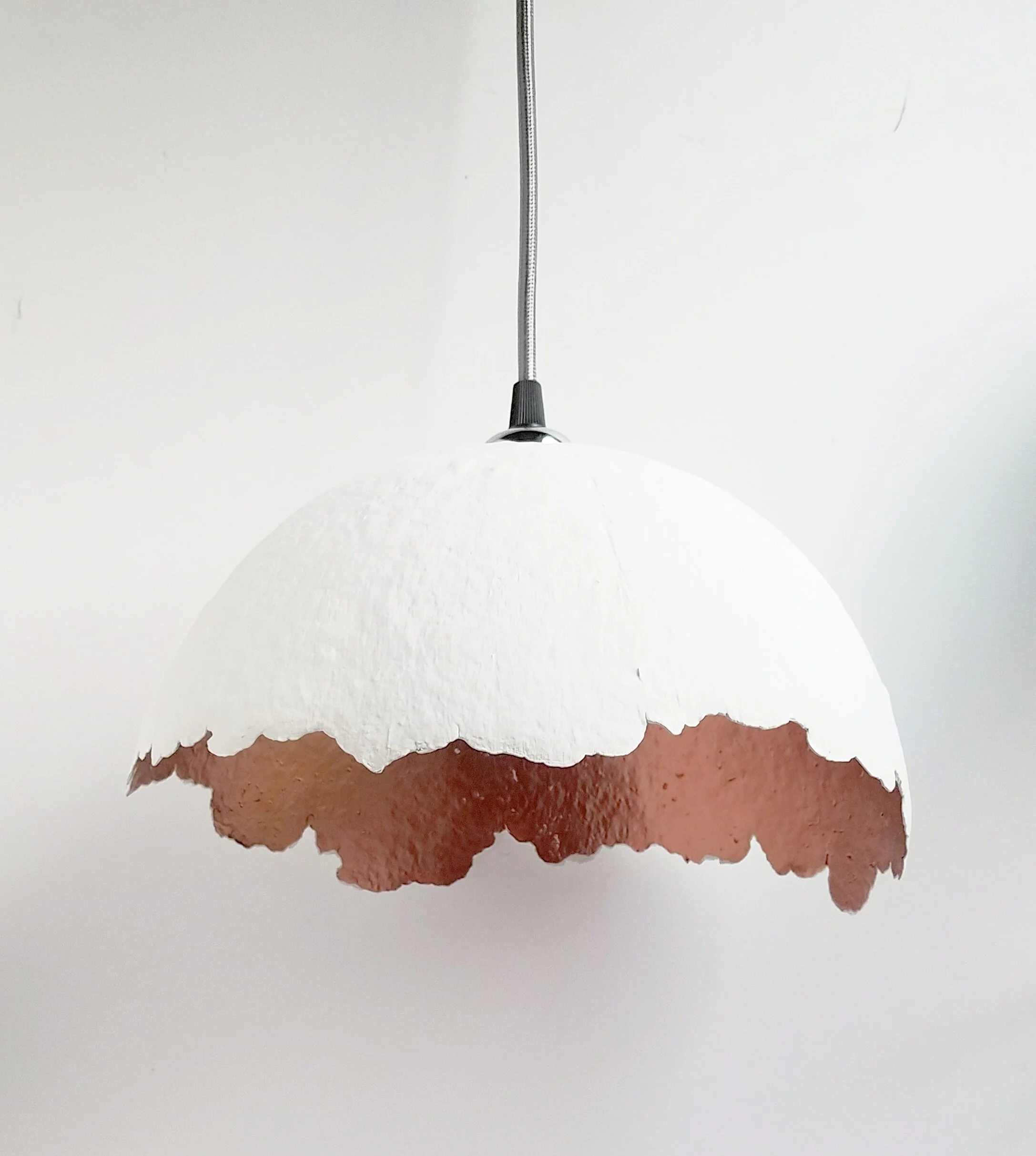 Paper Pulp Pendant Lamp with Cut Outs — Franky & J.