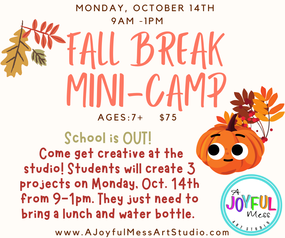 Mini-Camps — A Joyful Mess Art Studio