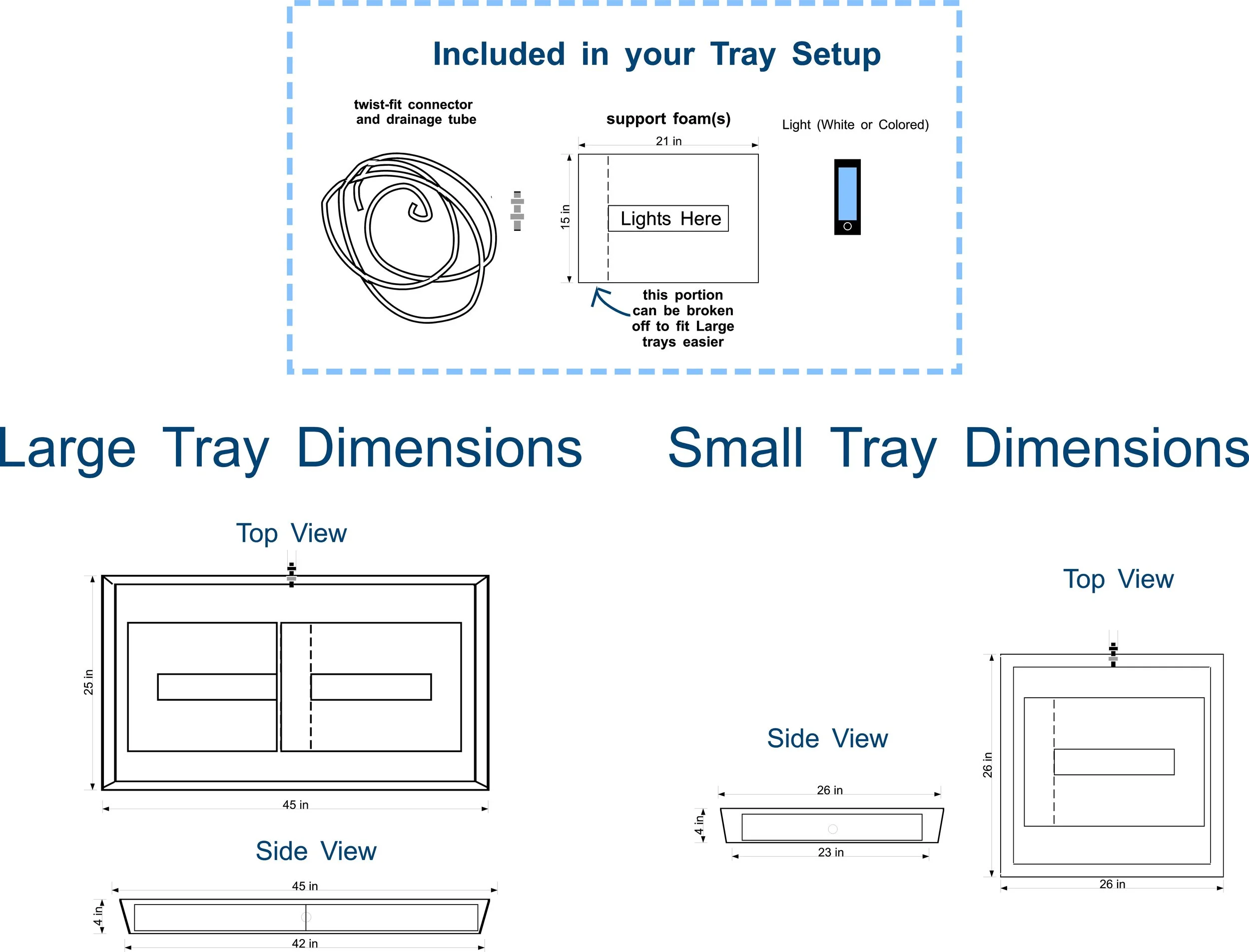 Tray Setup Information — Nadeau's Ice Sculptures