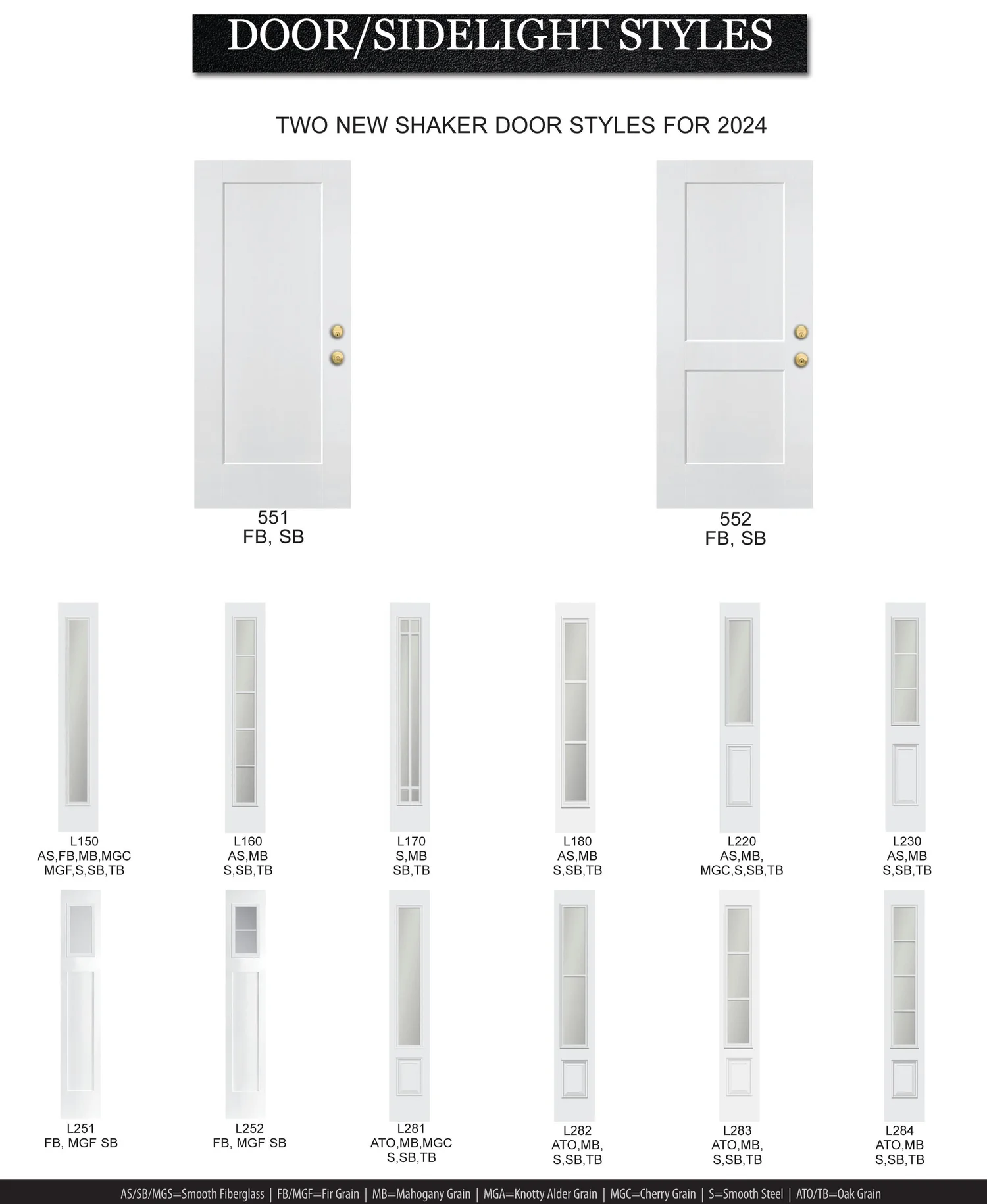 Doors & Sidelights — Albany Door Company