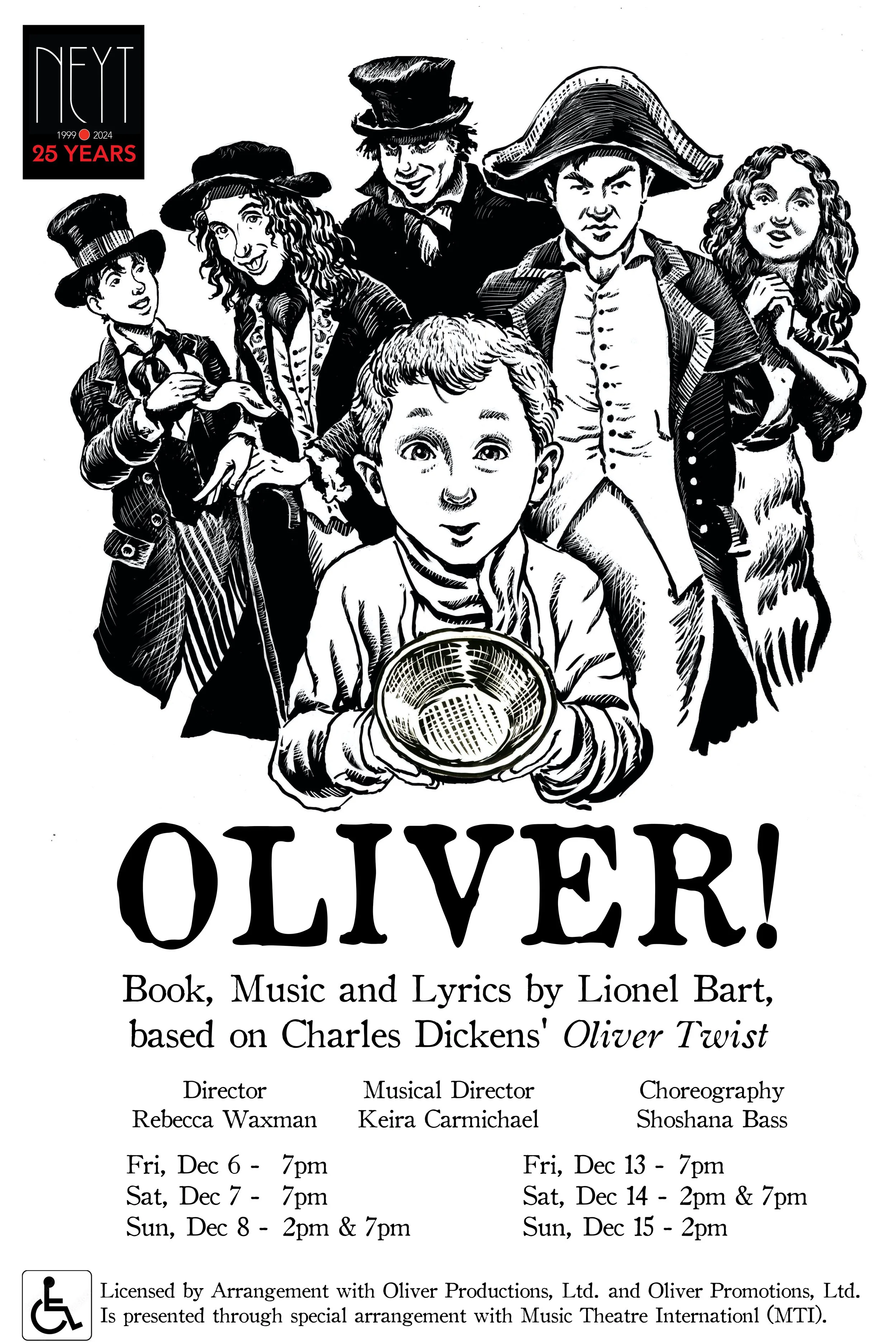 2024 Oliver! Press Release — New England Youth Theatre