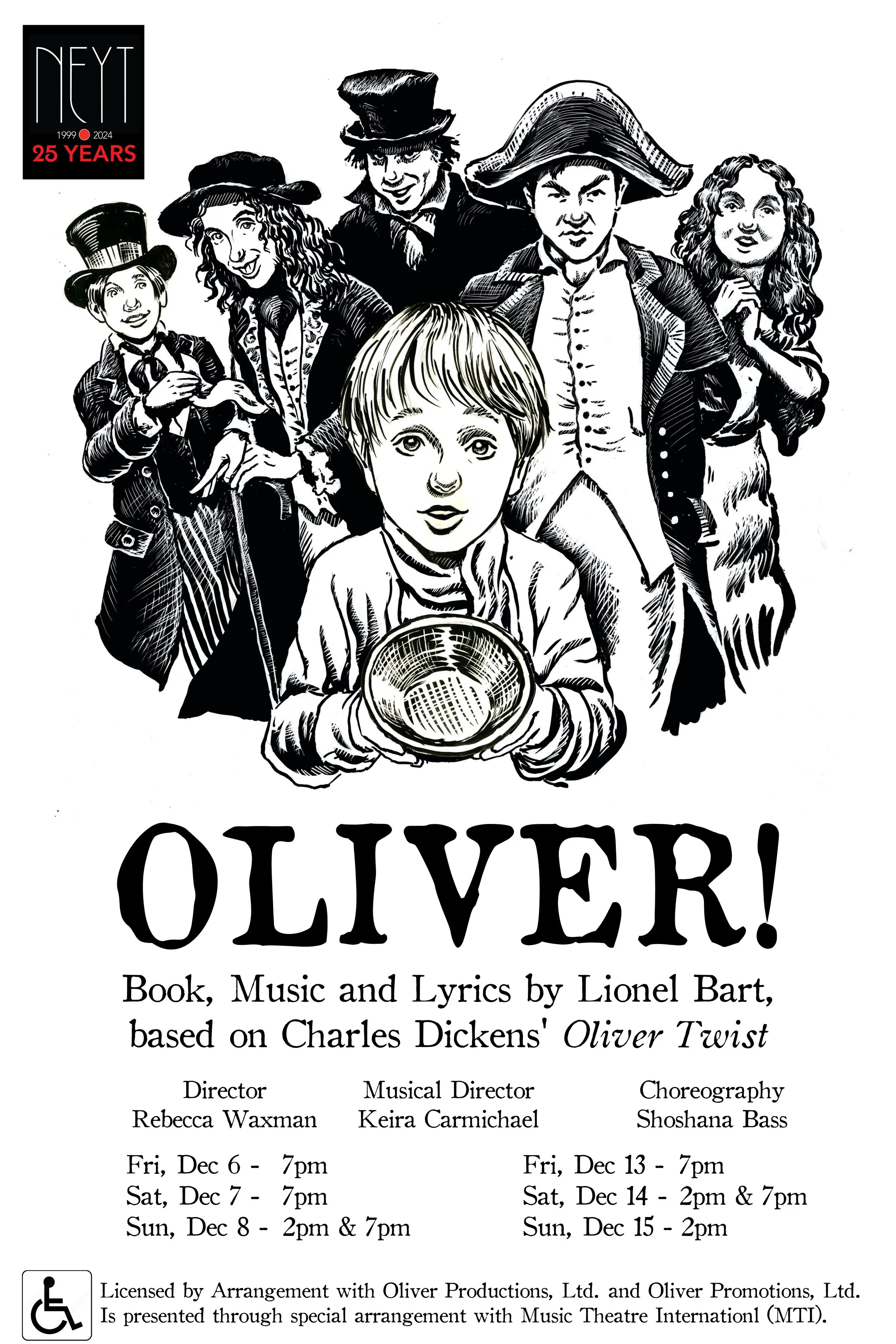 2024 Oliver! Press Release — New England Youth Theatre