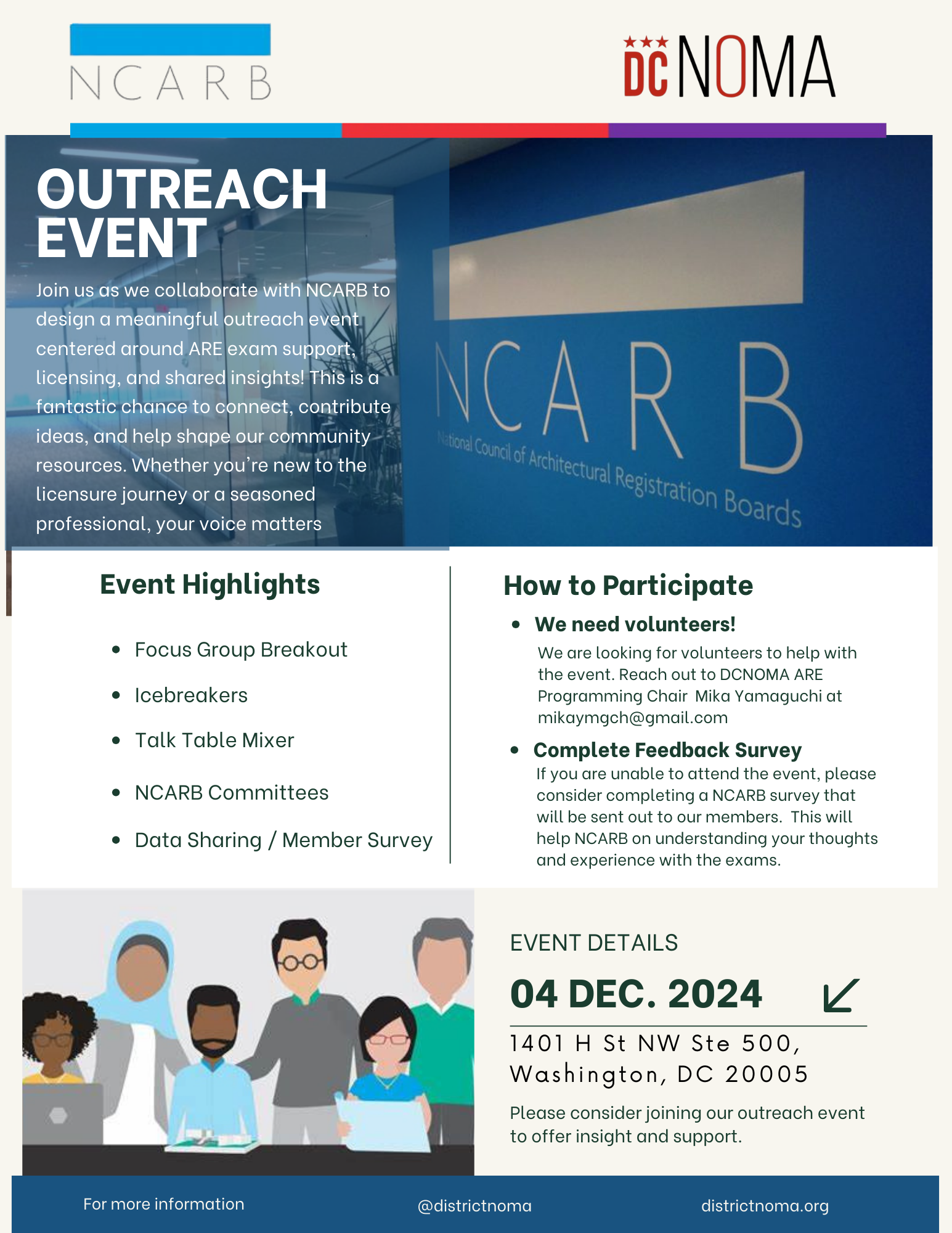 DCNOMA x NCARB Outreach Event — DC NOMA