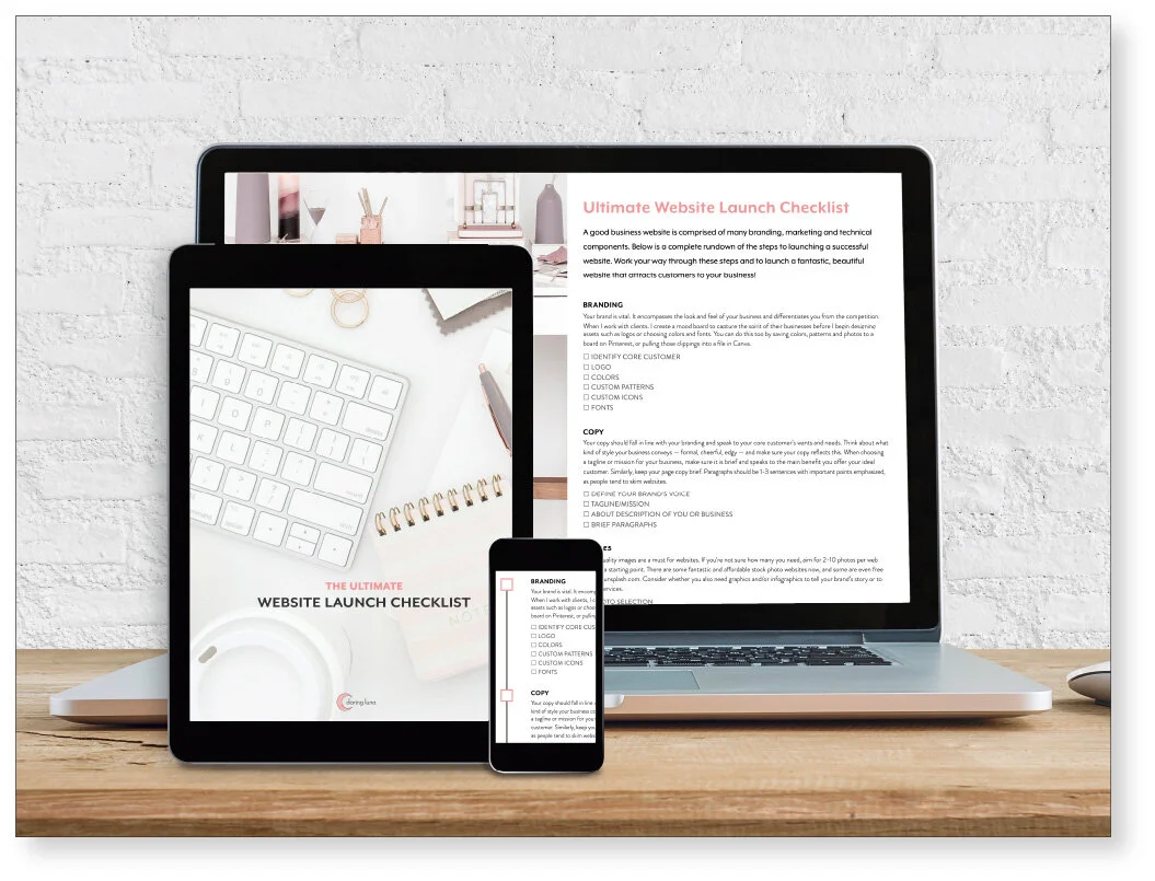 CHECKLIST | Web Design by Daring Luna