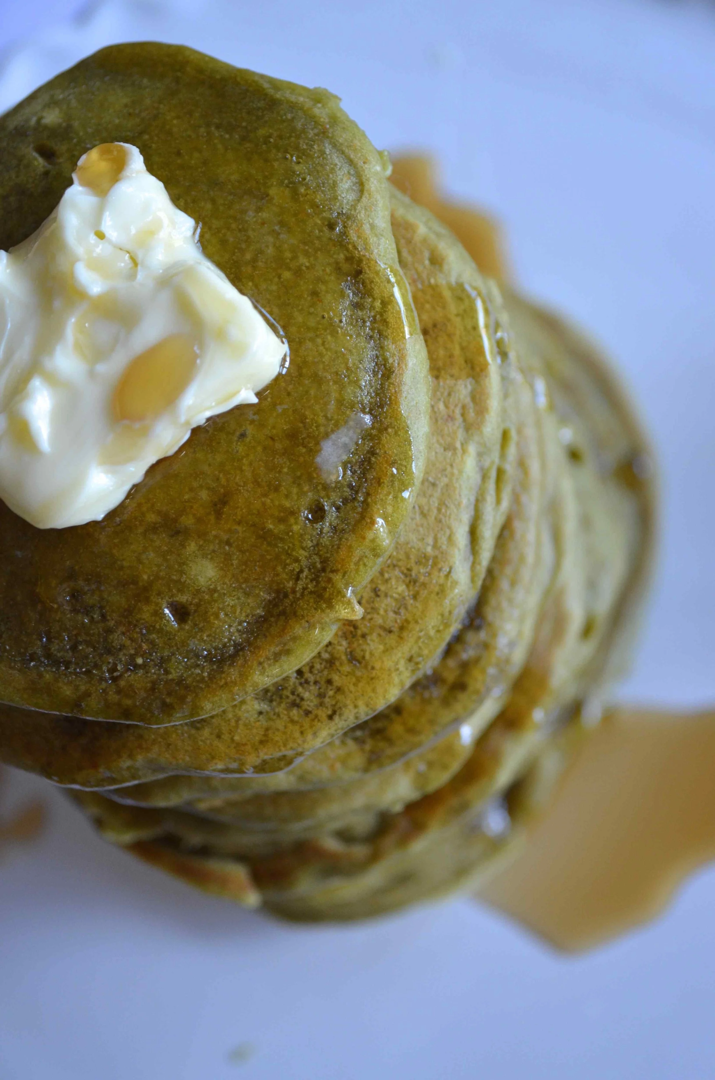 Matcha Green Tea Pancakes - From Scratch with Maria Provenzano