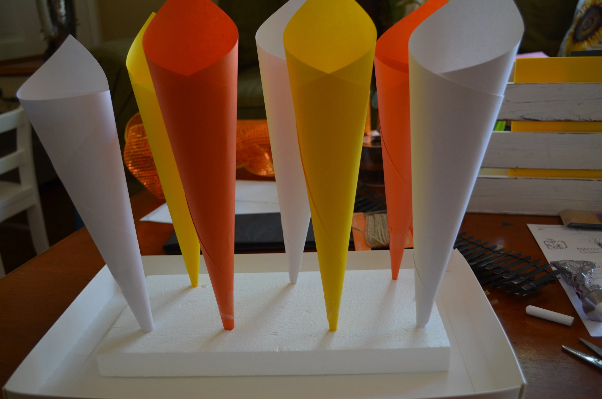 Halloween Popcorn Cones and Candy Corn Tray - From Scratch with Maria ...