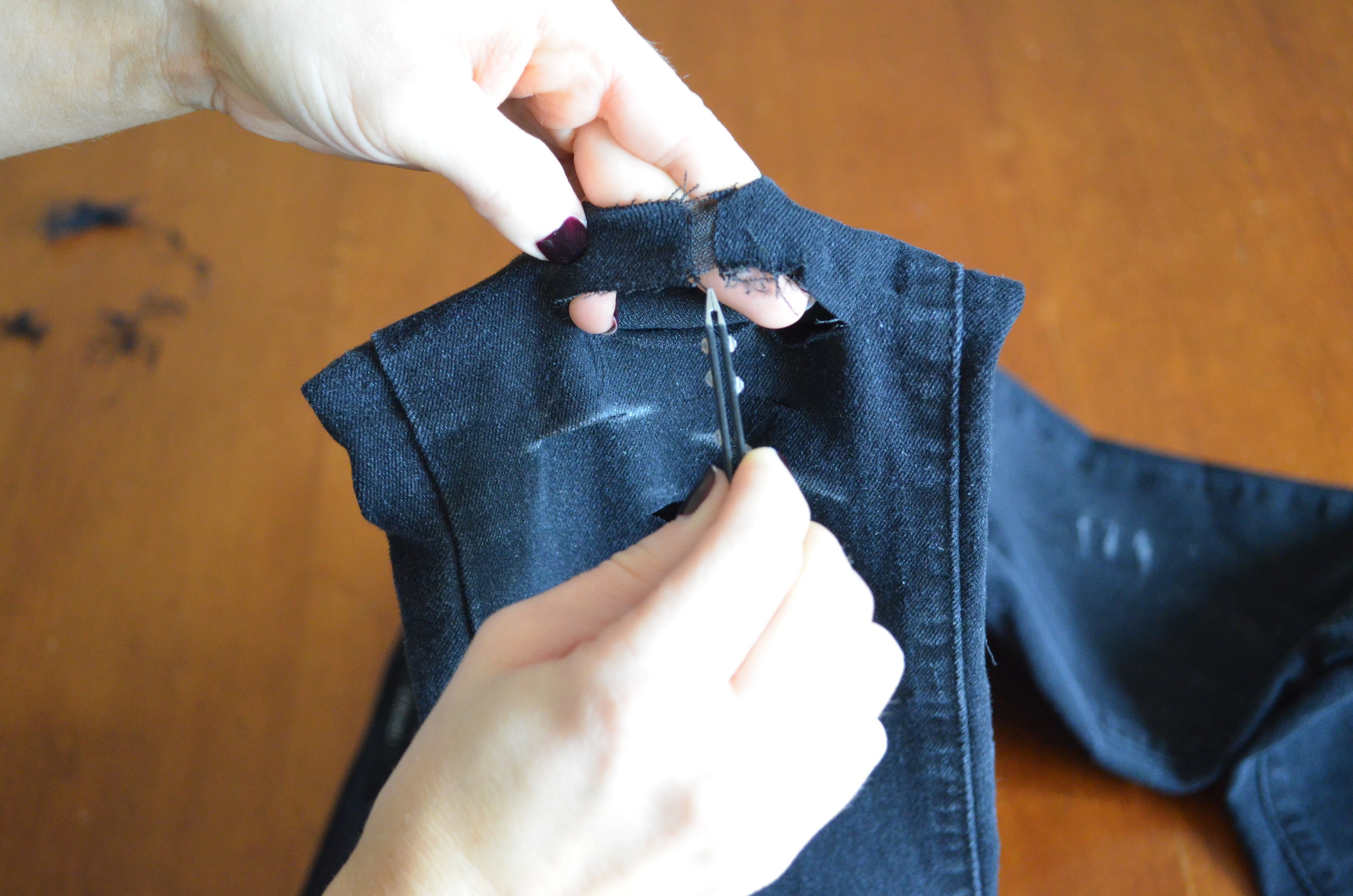 DIY Ripped Jean Tutorial - From Scratch with Maria Provenzano