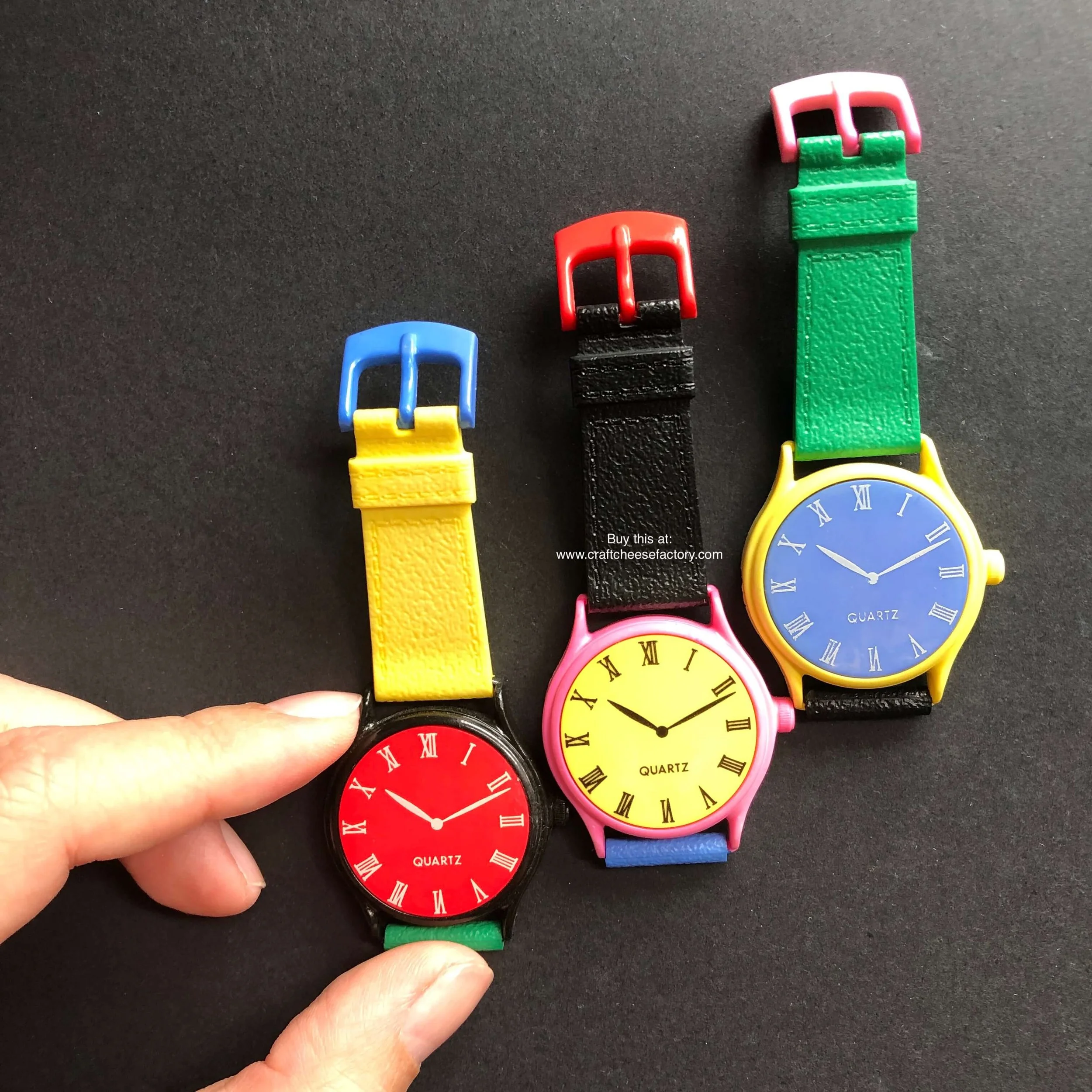 Vintage bootleg fake Swatch watch shaped novelty brooch pin ...