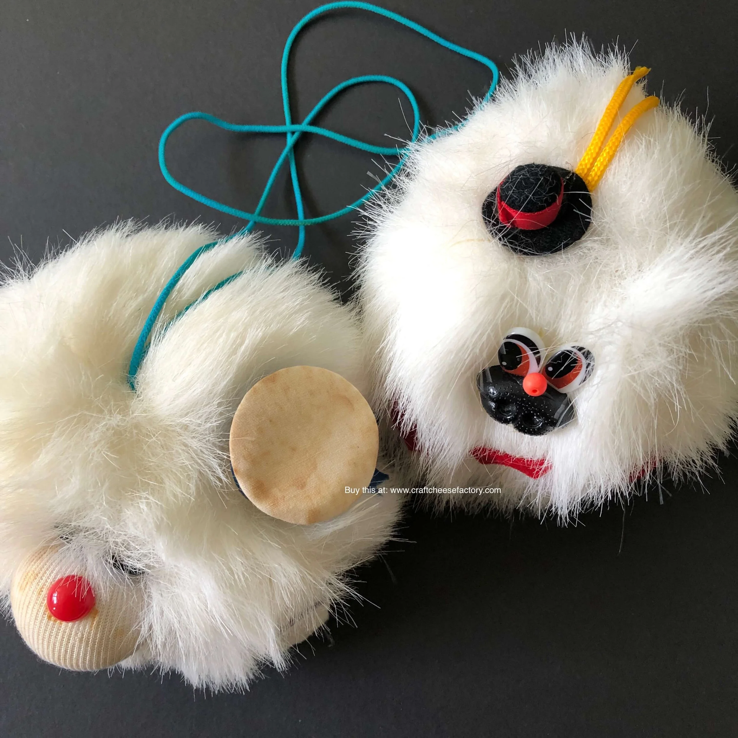 Vintage Japan Pompom Fluffy Fur Ball Monster Dolls — Craftcheesefactory.com
