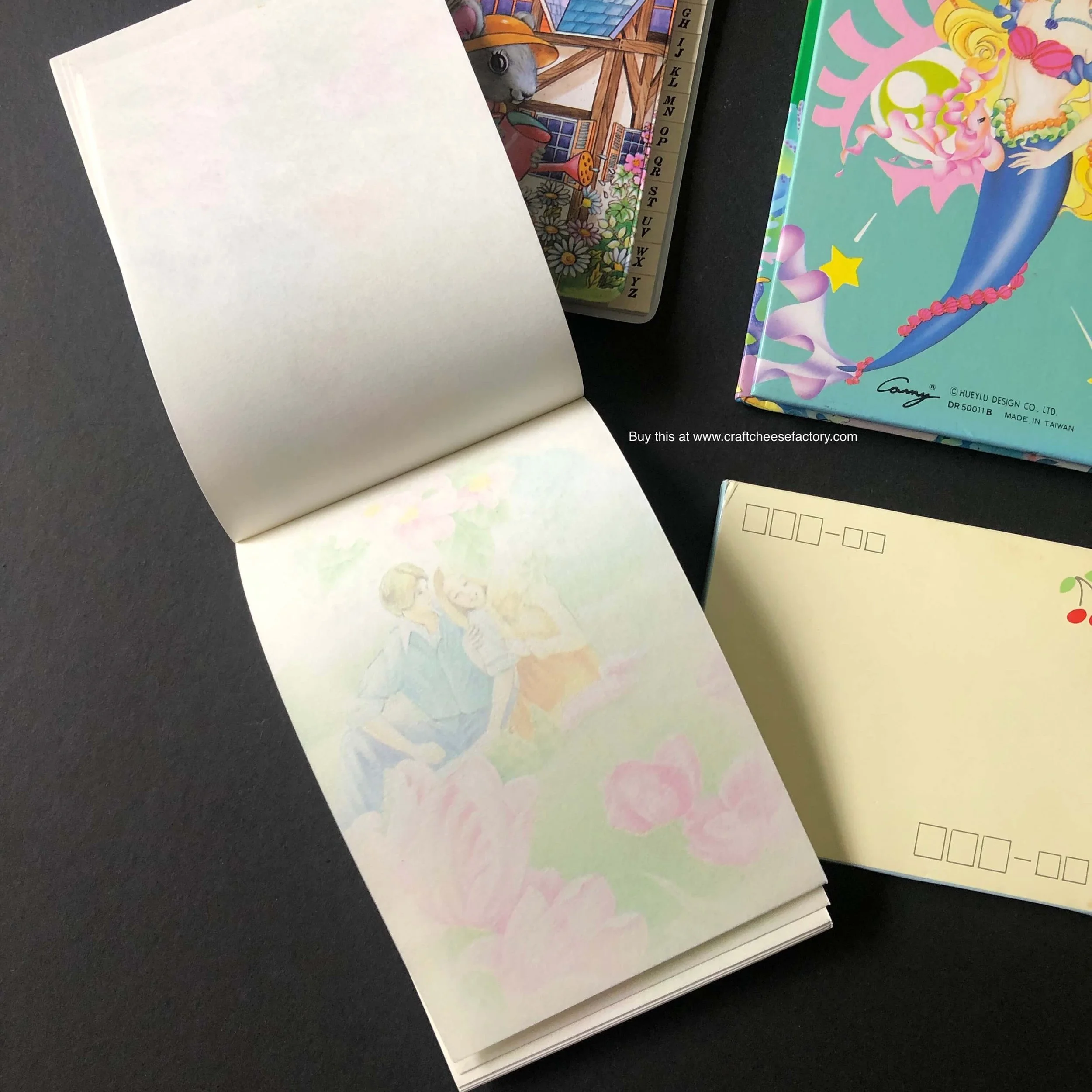 Vintage Little Mermaid notebook address book memo pad ...