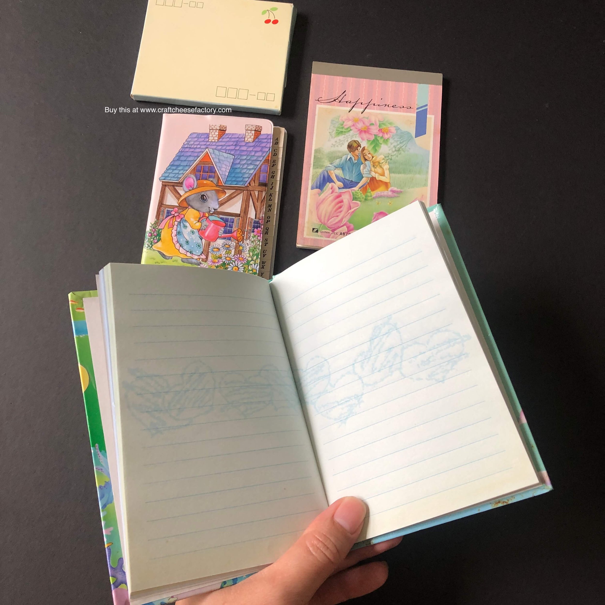 Vintage Little Mermaid notebook address book memo pad ...
