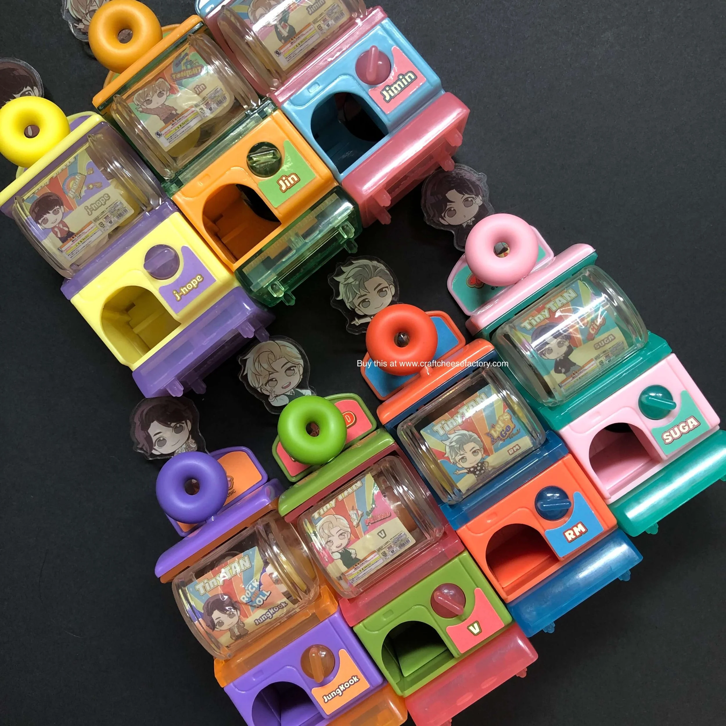 BTS TinyTan Jimin Jungkook miniature toy capsule machine ...
