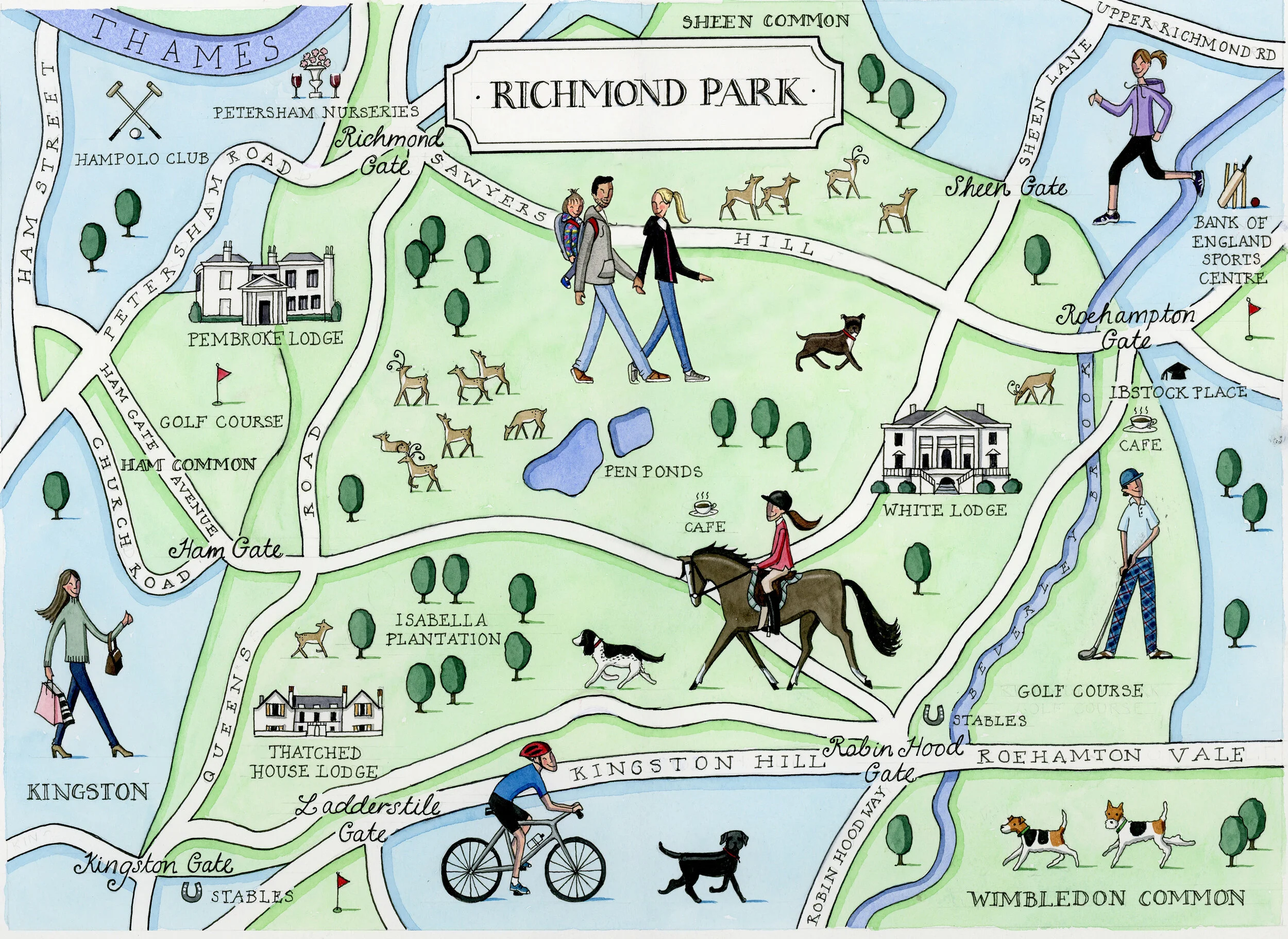 Richmond Park Print — Camilla Charnock