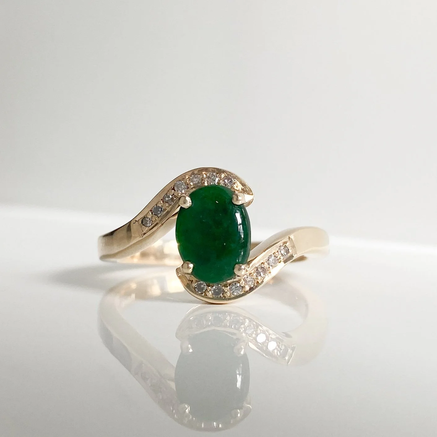 Sue's jade ring — Petra Jewellery