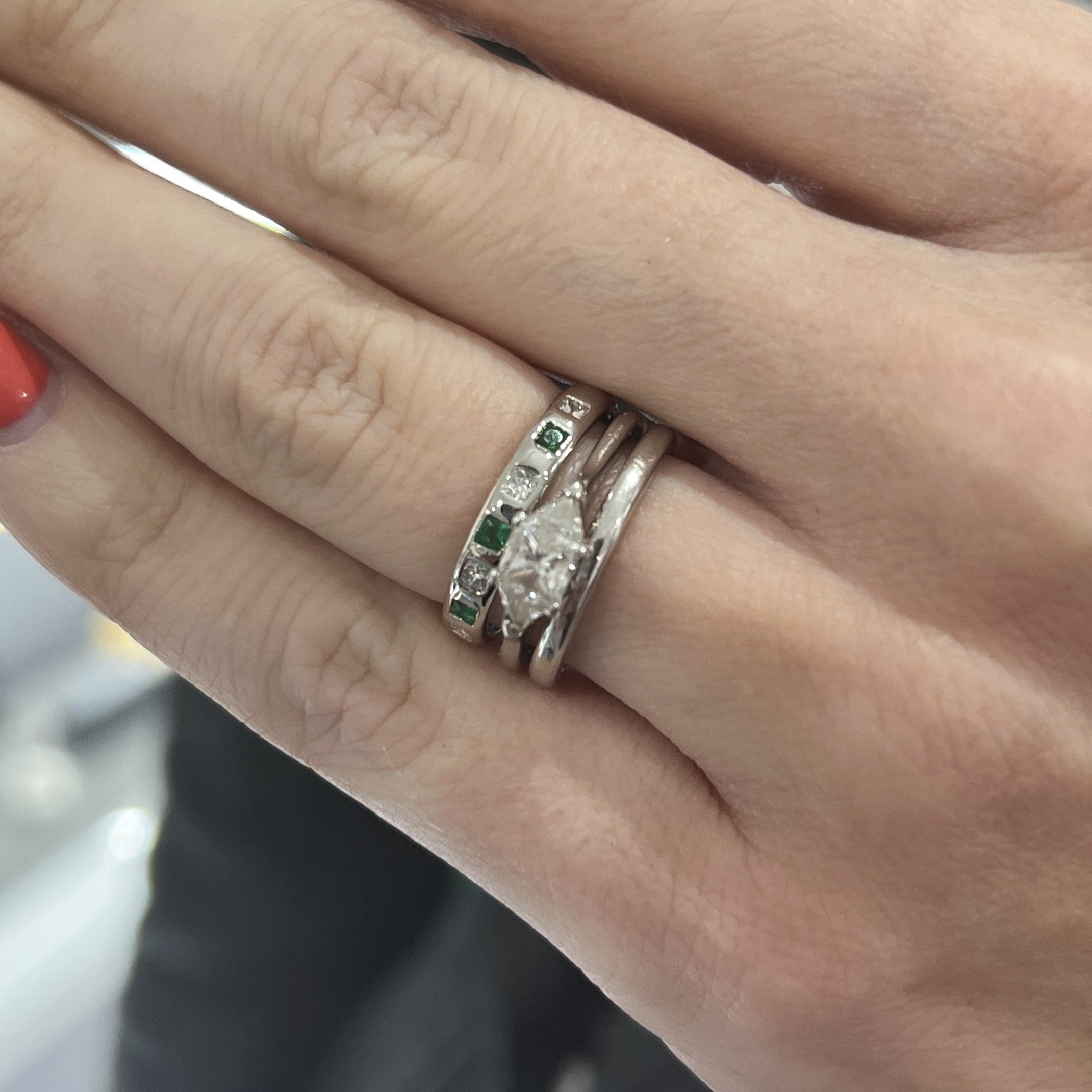 Emma's emerald eternity ring — Petra Jewellery