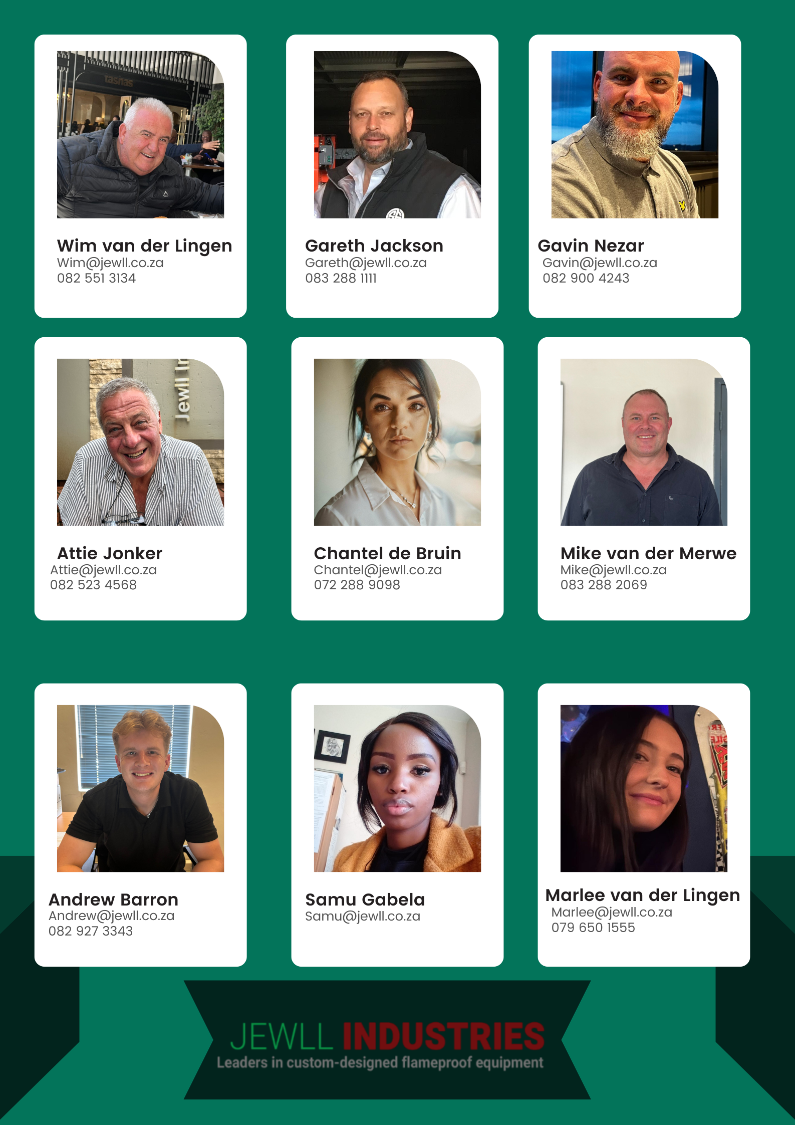 The sales team — Jewll Industries