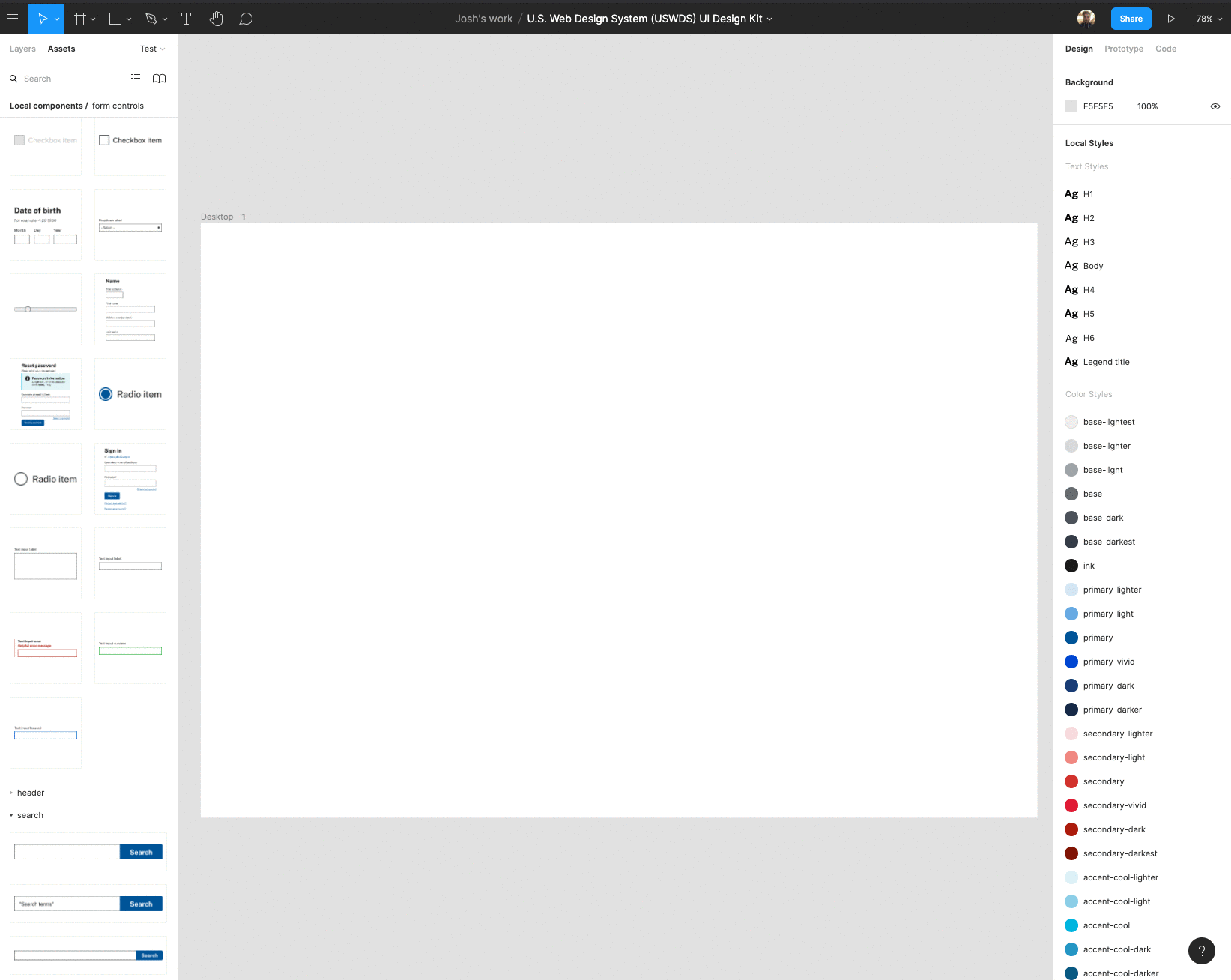 USWDS Figma library — Truss