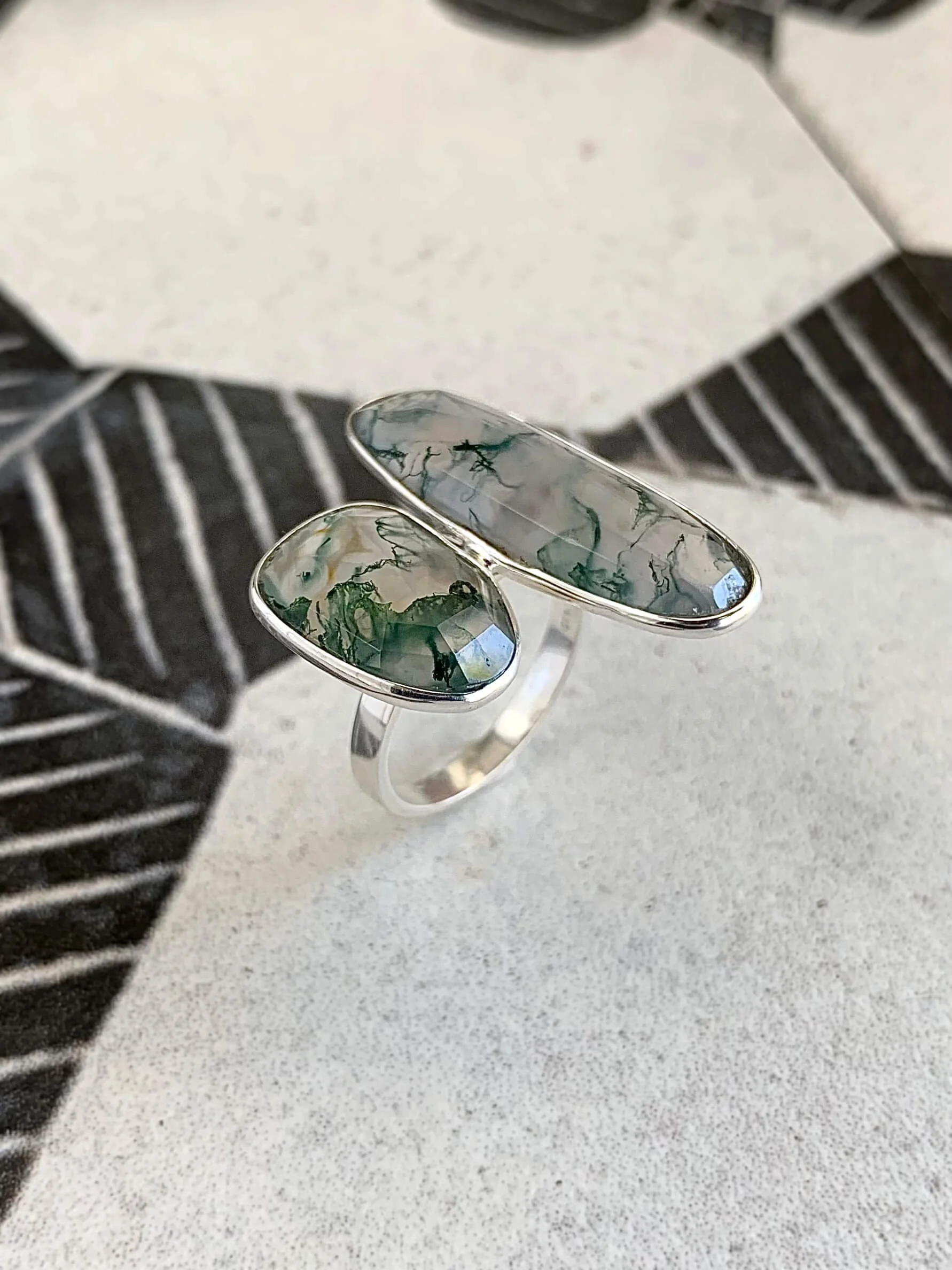 Abundant Dendritic Agate Silver Ring | Ooh! Aah! Jewelry | Unique Gold ...