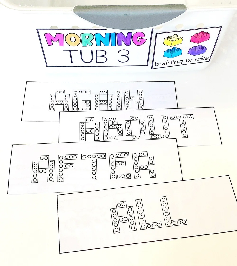 Tips for Getting Started with Morning Tubs — Creatively Teaching First