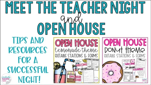 Meet the Teacher Night and Open House — Creatively Teaching First