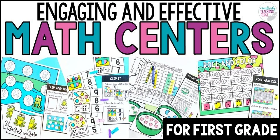 Engaging and Effective Math Centers for First Graders — Creatively ...