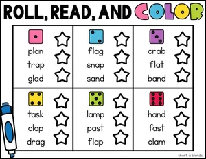 Practice Phonics and Fluency Skills with a Roll and Read Game ...