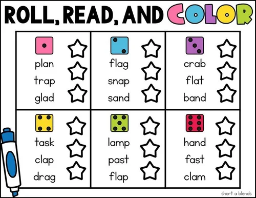 Practice Phonics and Fluency Skills with a Roll and Read Game ...