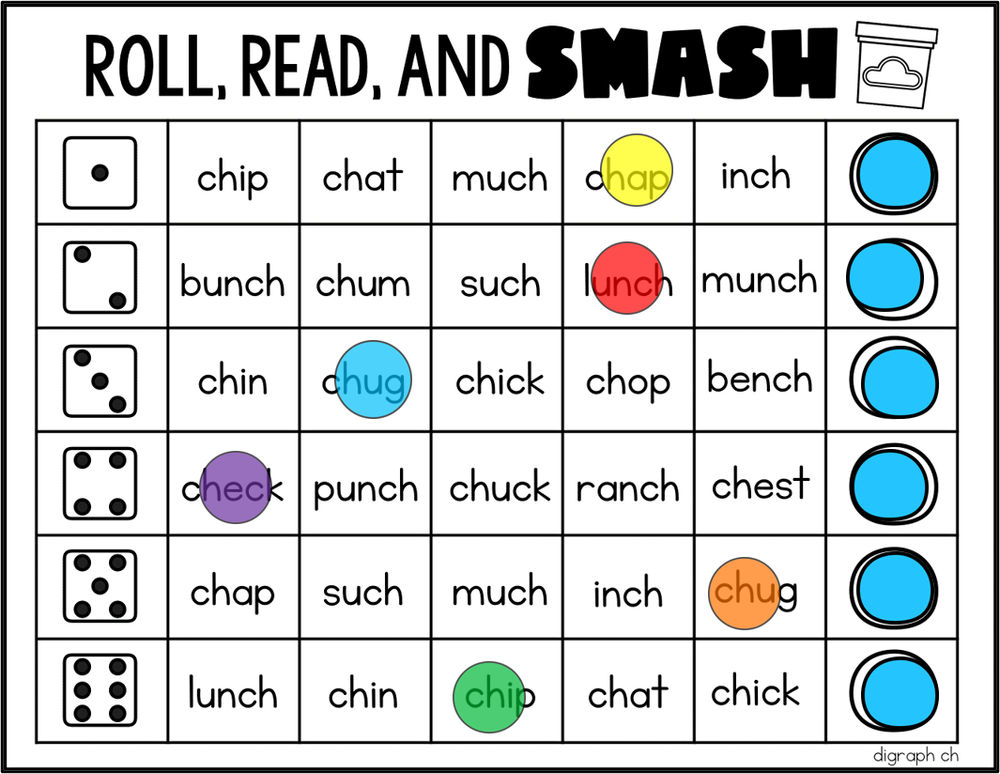 Practice Phonics and Fluency Skills with a Roll and Read Game ...
