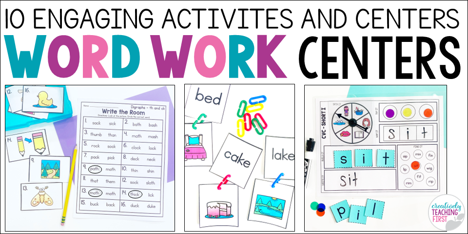 10 Engaging Word Work Activities and Centers — Creatively Teaching First