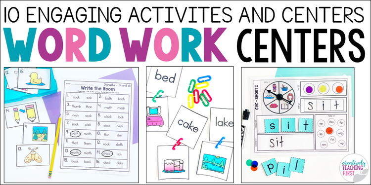 10 Engaging Word Work Activities and Centers — Creatively Teaching First