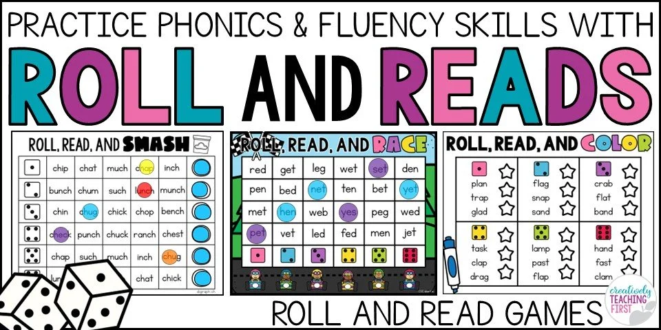 Practice Phonics and Fluency Skills with a Roll and Read Game ...