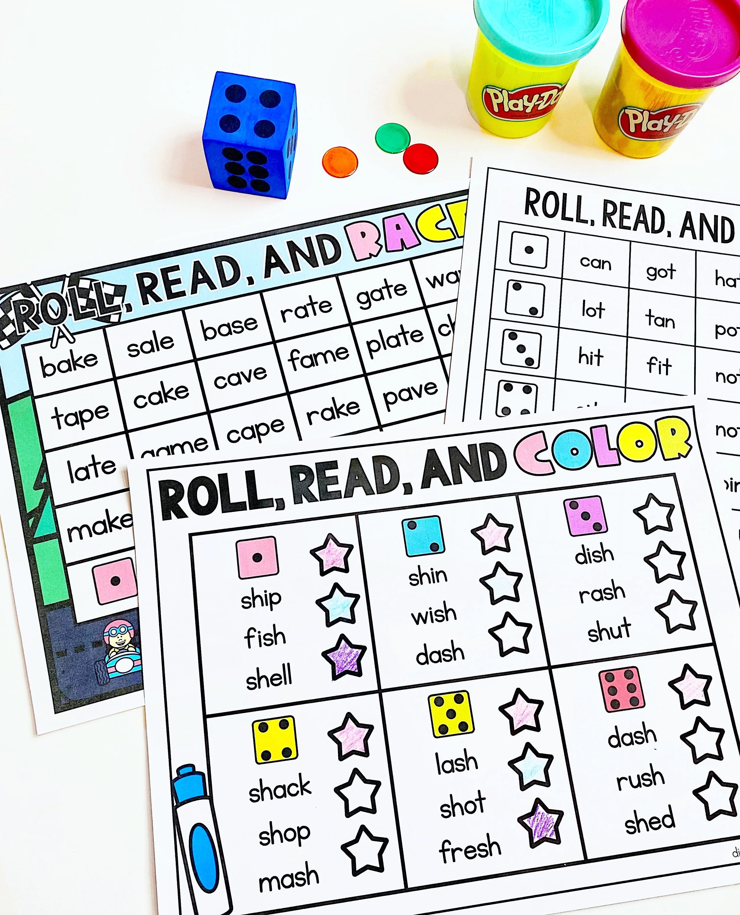 Practice Phonics and Fluency Skills with a Roll and Read Game ...