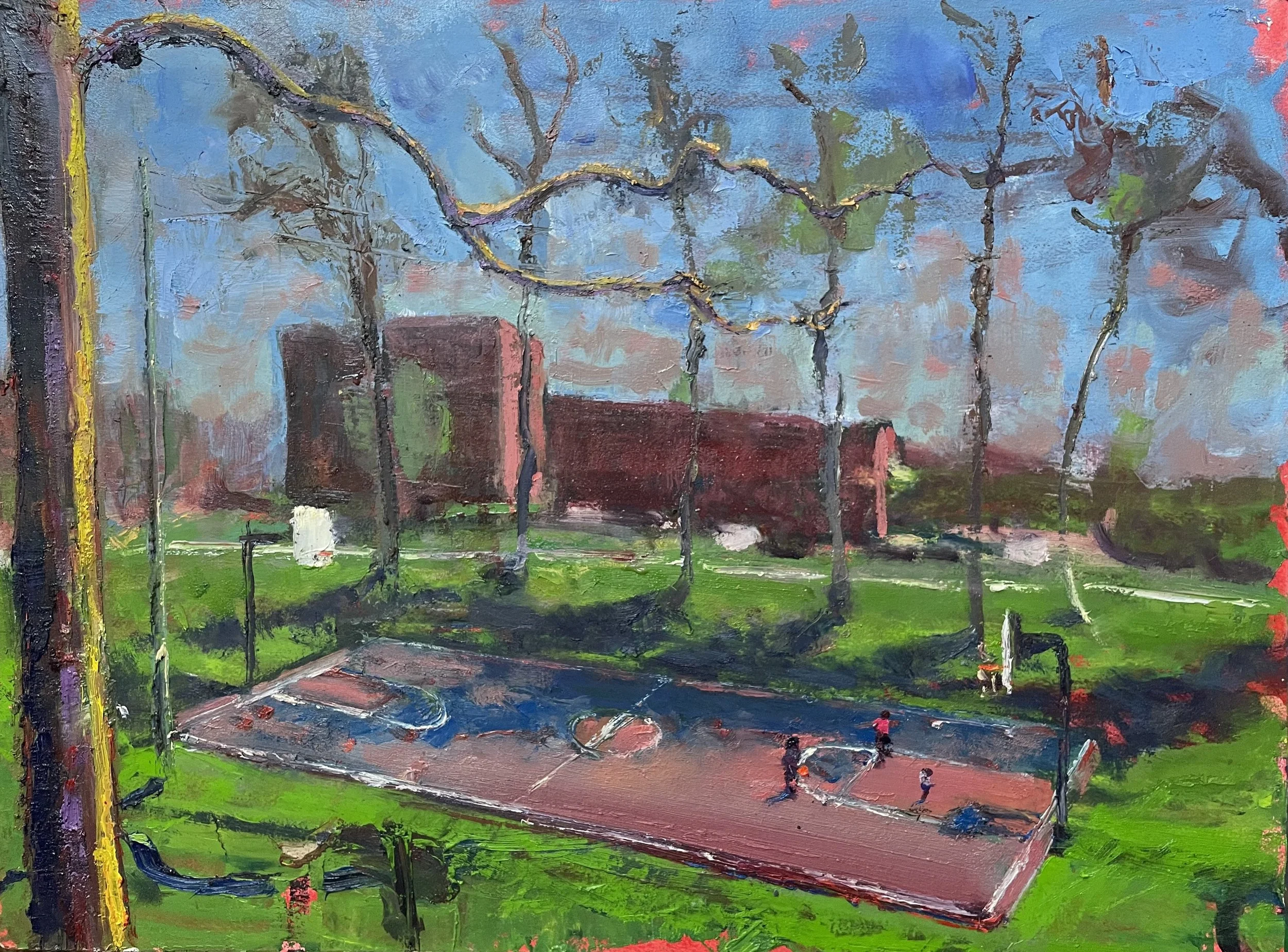 Aaron Lubrick, Basketball Players at Shawnee Park — PYRO Gallery