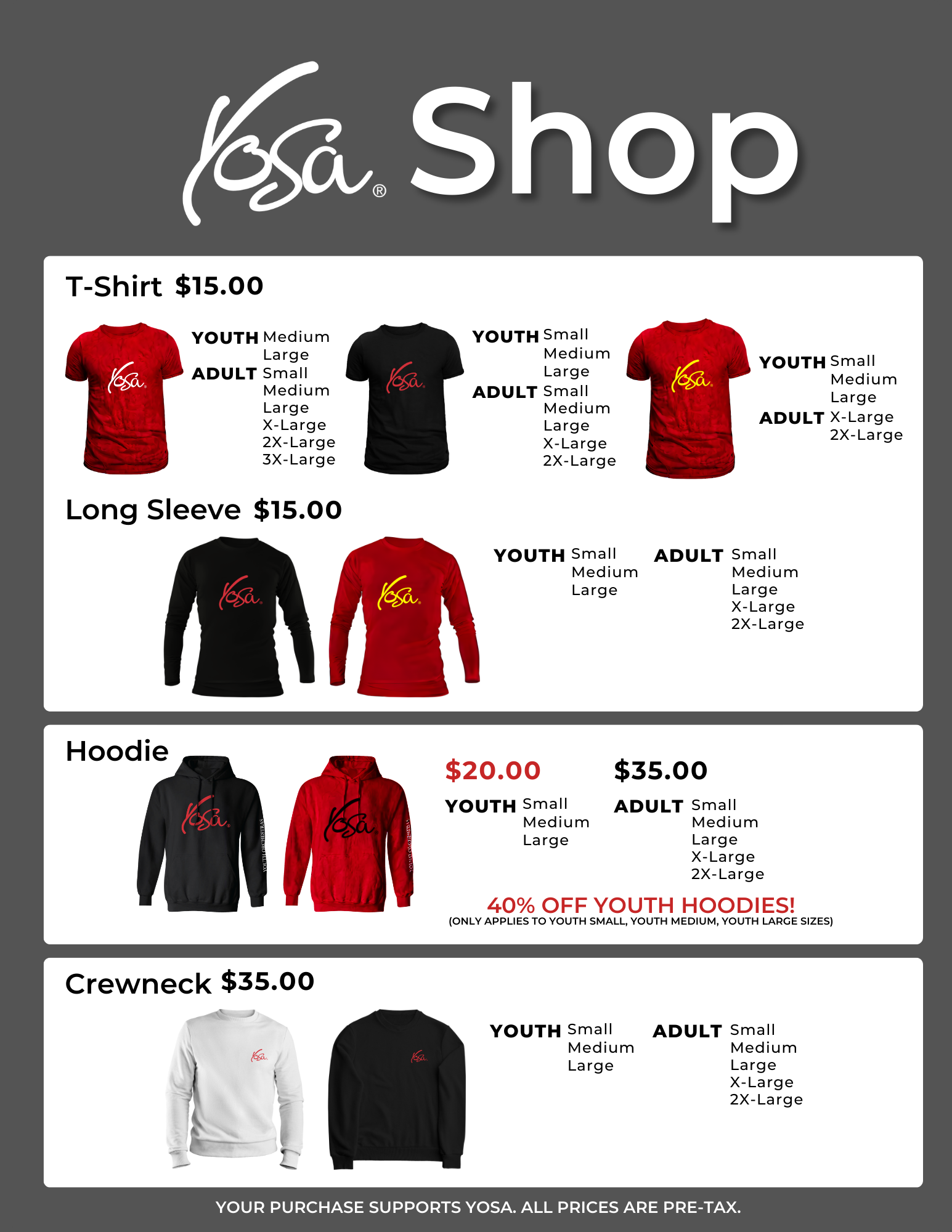 YOSA — Merch Catalog